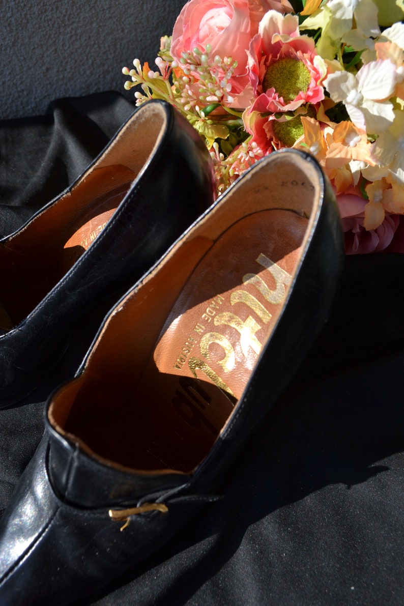 50s 60s Vintage Pumps Golden Buckle - Etsy