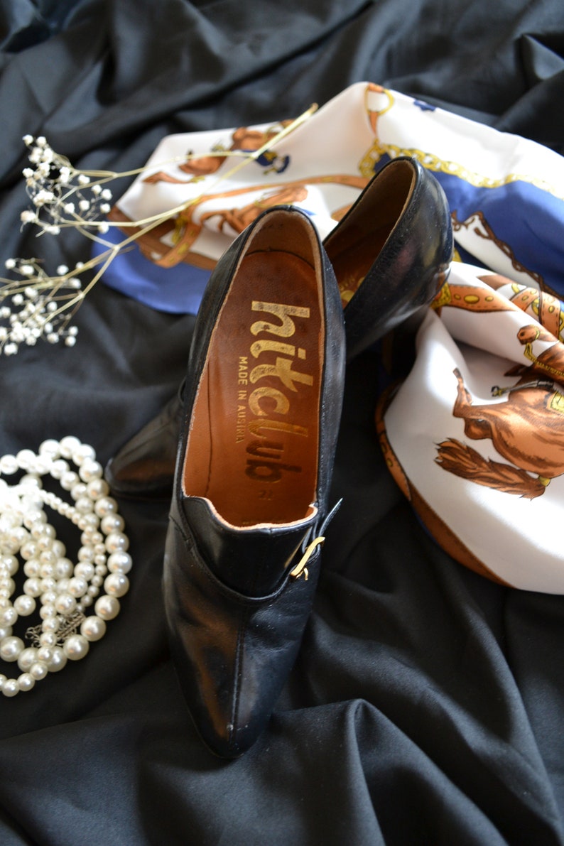 50s 60s Vintage Pumps Golden Buckle - Etsy