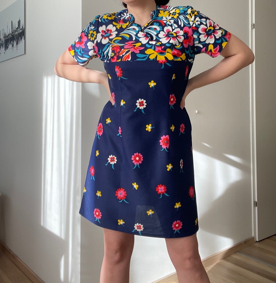 70s True Vintage Funky Dress - Etsy