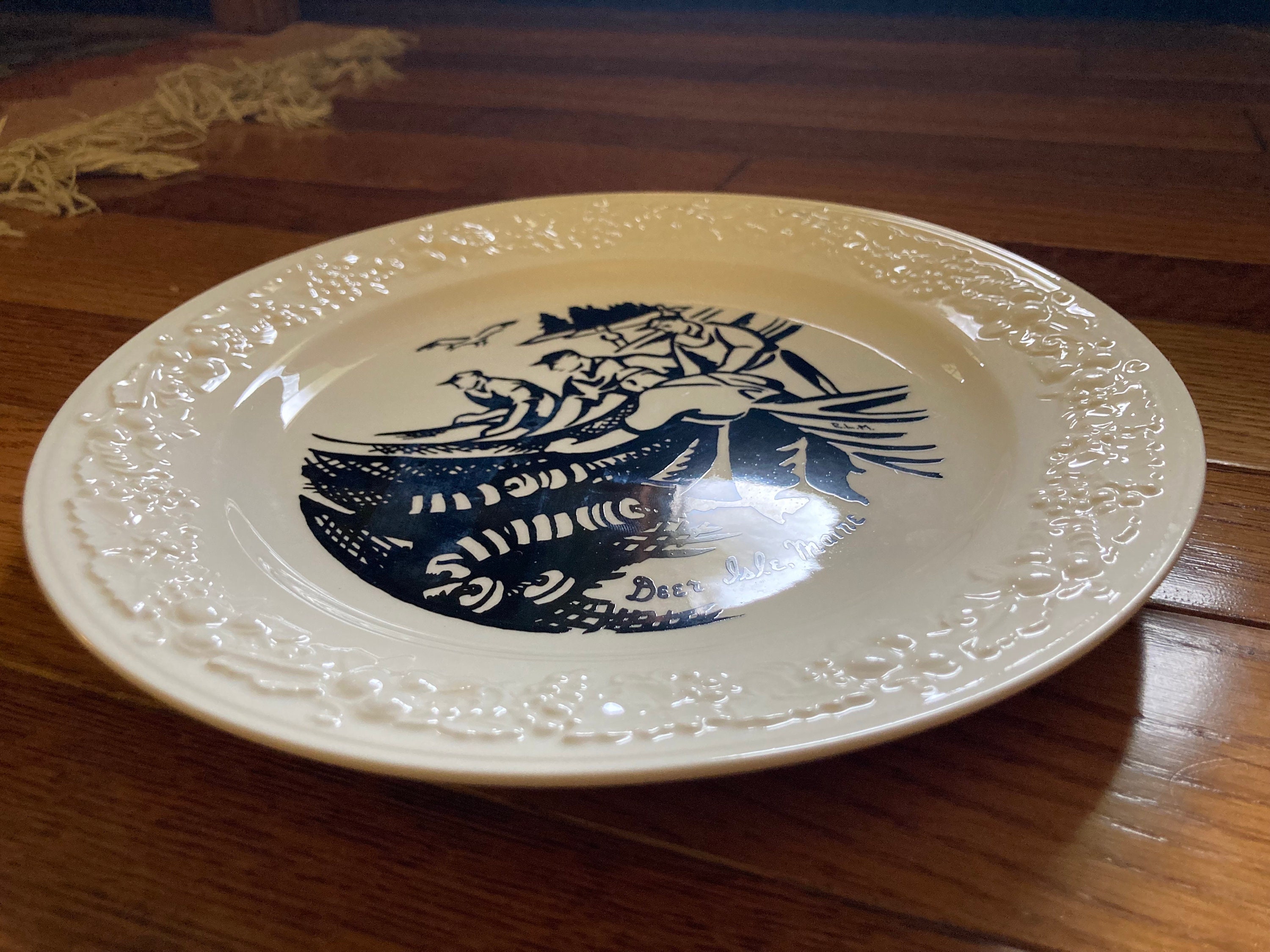 Vintage/ Deer Isle Bicentennial Homer Laughlin Anniversary Plate ...