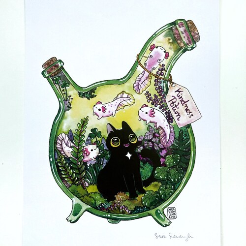 Happiness Potion Art Print - Etsy