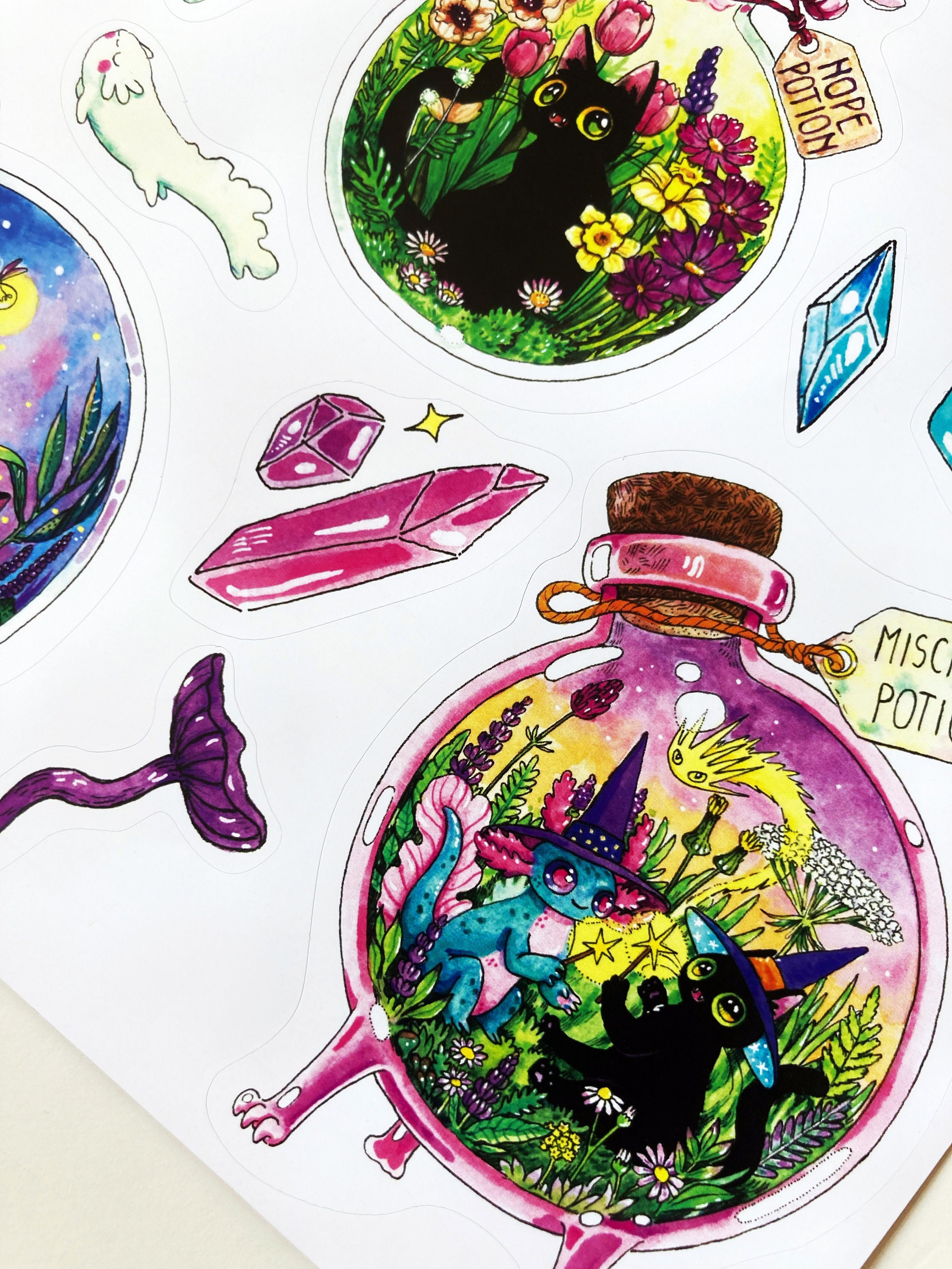 Potions Sticker Sheet 13 Stickers - Etsy