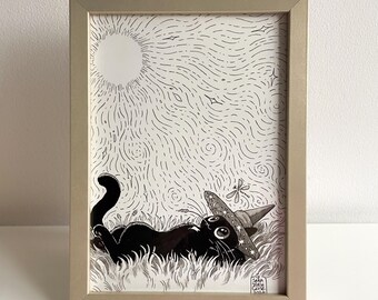 Roam Original Inktober Drawing in Frame - Etsy