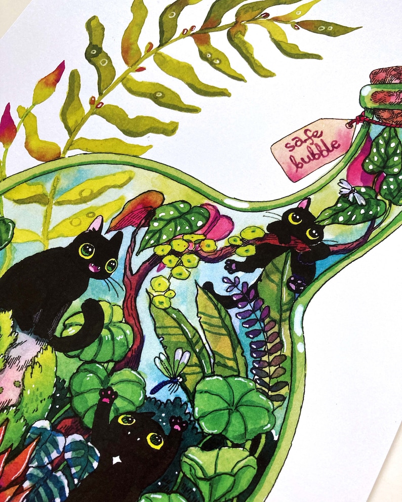 Safe Bubble Art Print - Etsy