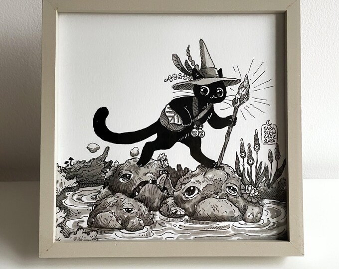 Roam Original Inktober Drawing in Frame - Etsy