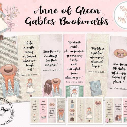 Anne of Green Gables Watercolor Alphabet Poster L. M. - Etsy