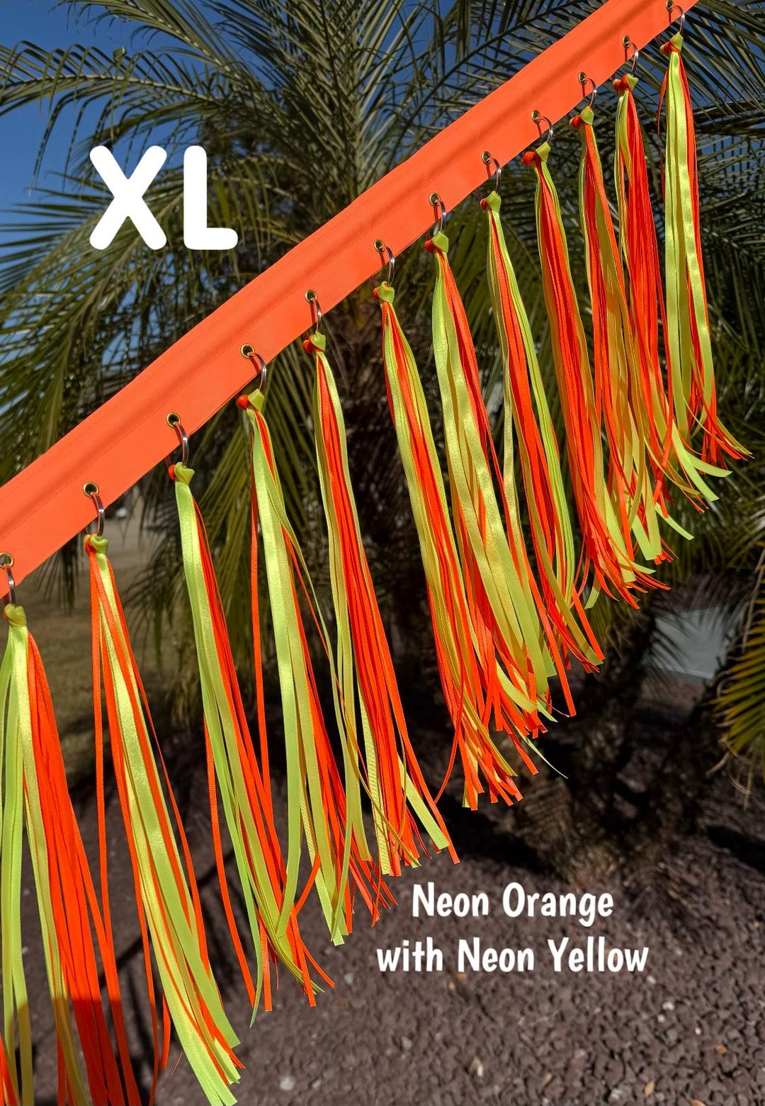 XL Cycling Flag, Neon Orange-neon Yellow, Recumbent Bike Flag, Bike ...