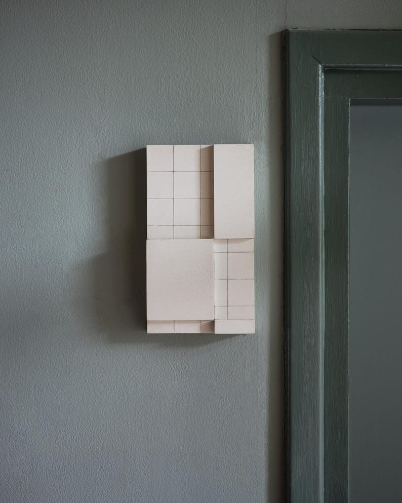 Brutalist Concrete Wall Sculptures – Geometric Minimalist Art - Etsy