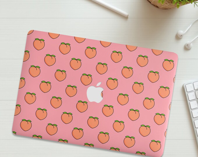 Peaches Pattern MacBook M2 Air Case Custom Pro 14 in Case Pro 13 Inch ...
