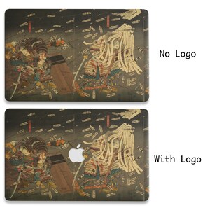 Japanese Samurai Art MacBook M2 Air Case Custom Pro 14 in Case Pro 13 ...