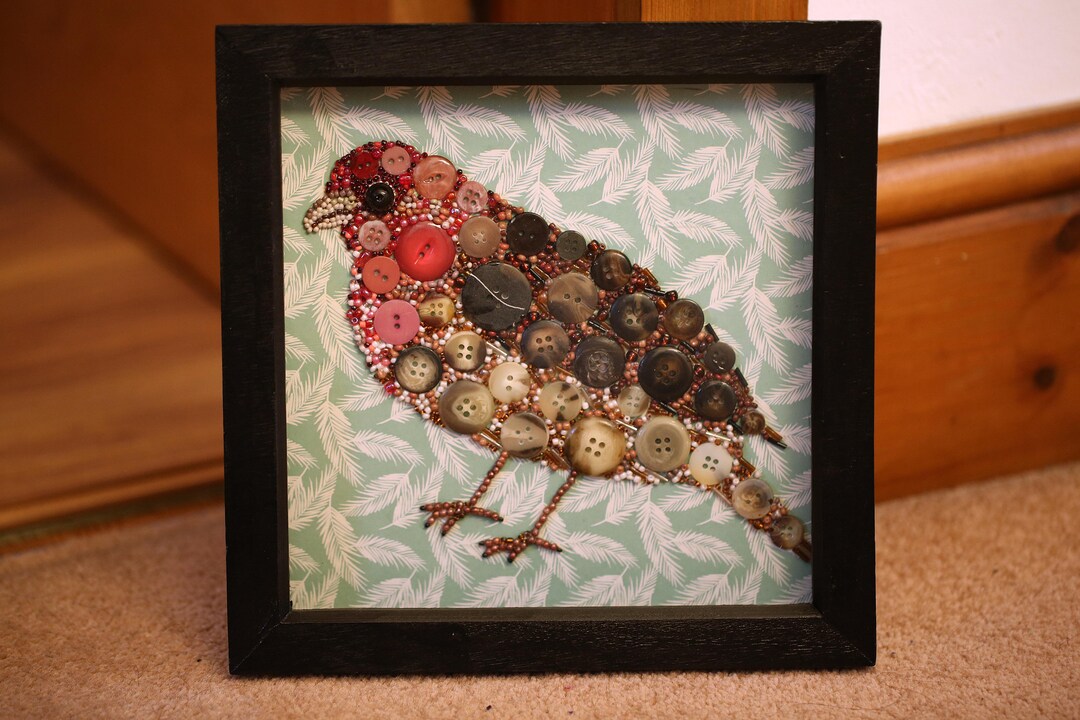 Nature Inspired House Finch Wall Decor - Original Bird Art Mosaic - Etsy