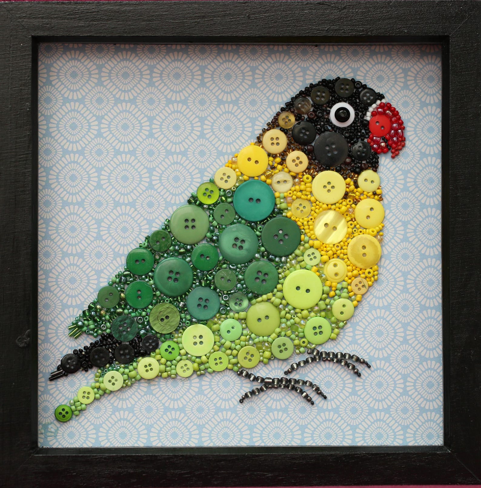 Custom Button Bird - Made to Order - Medium Size - Etsy