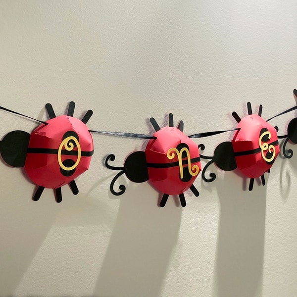 Ladybug Banner - Etsy