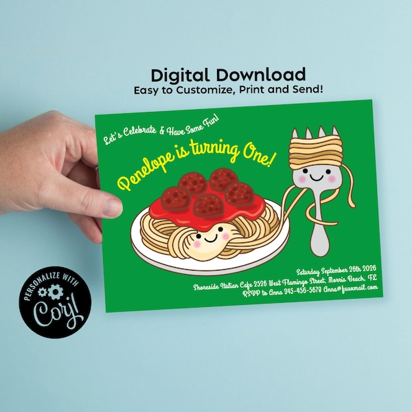 Spaghetti Themed Birthday Party - Etsy