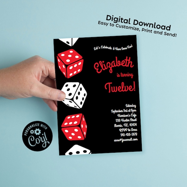 Casino Invitation - Etsy