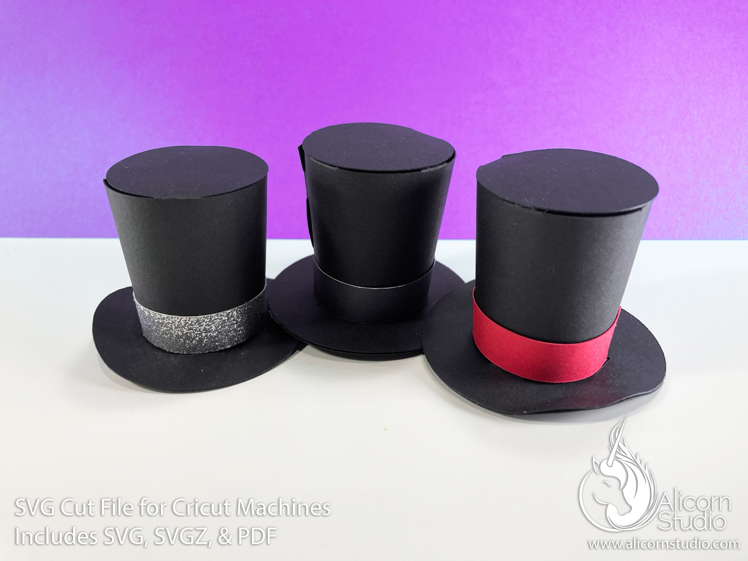 Cricut Top Hat SVG File Cut File Paper Cupcake Topper Circus Magic ...