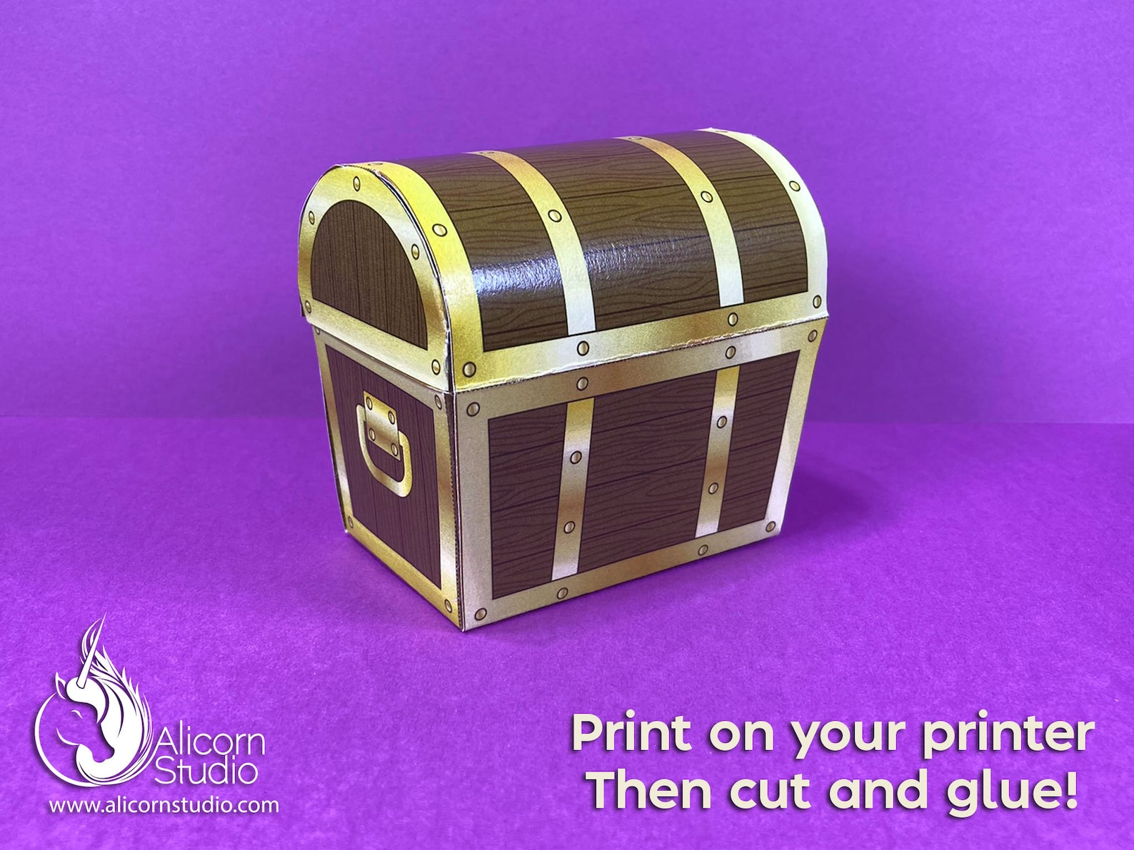 Treasure Chest Favor Box Printable 3D File Pirate Party Decor Birthday ...