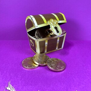Treasure Chest Favor Box Printable 3D File Pirate Party Decor Birthday ...