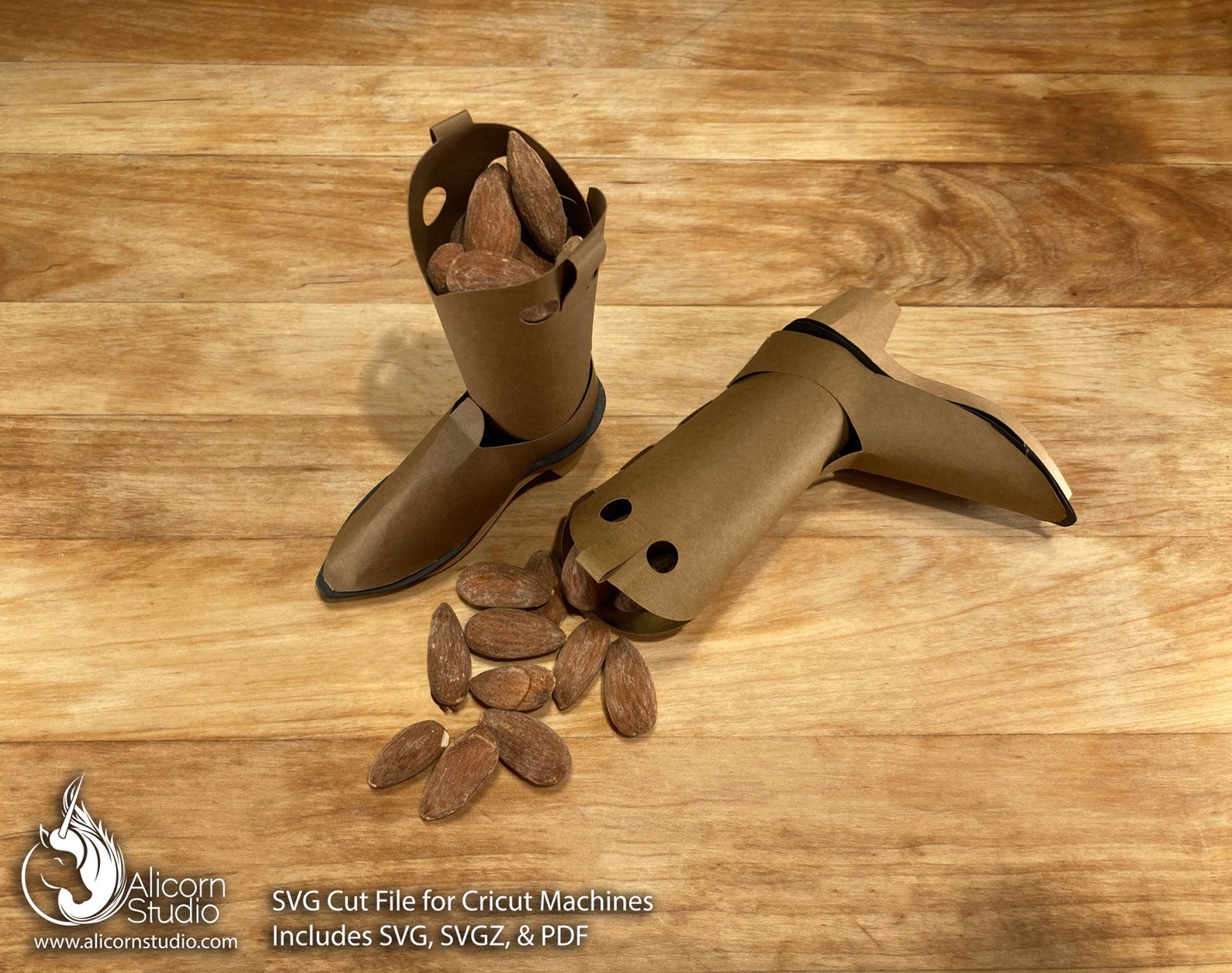 3D Paper Cowboy Cowgirl Boot SVG File Cut File for Cricut - Etsy