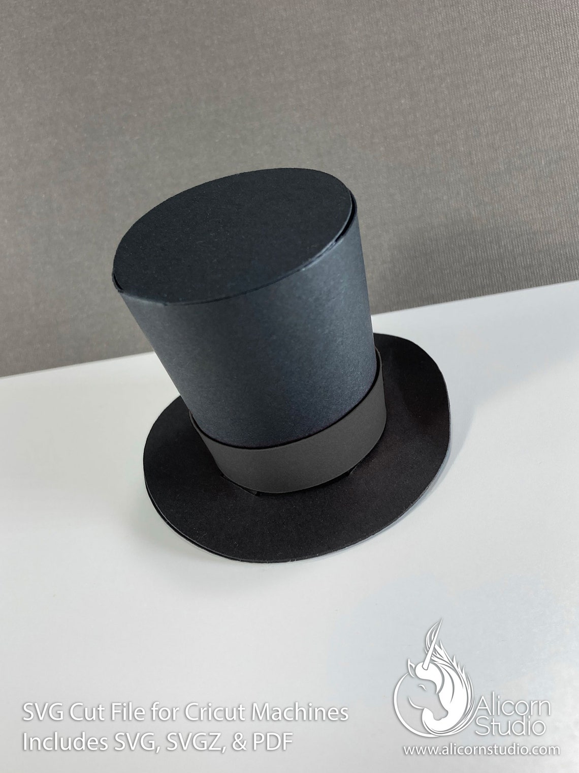 3D Paper Abraham Lincoln Top Hat SVG File Cut File for Cricut - Etsy