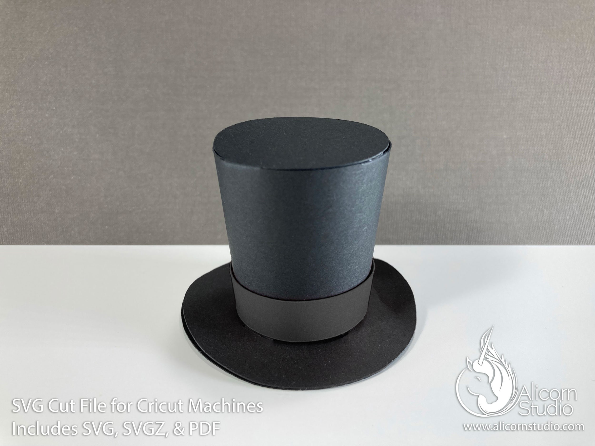 3D Paper Abraham Lincoln Top Hat SVG File Cut File for Cricut - Etsy