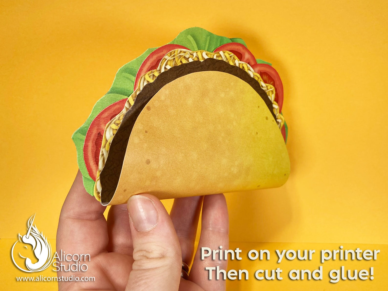 Printable Taco Banner 3D File Mexican Fiesta Party Decor - Etsy