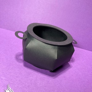 3D Paper Witch Cauldron SVG File Cut File for Cricut Favor Treat ...