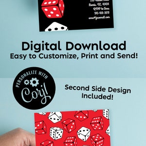 Dice Board Games Birthday Party Invitation Editable Digital Download ...