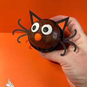 Halloween Black Cat Face 3D Cupcake Wrap Paper SVG Cut File for Cricut ...