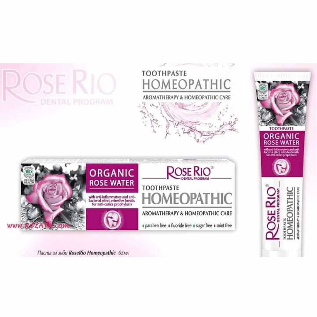 Homeopathic Toothpaste With Organic Rose Water - Etsy