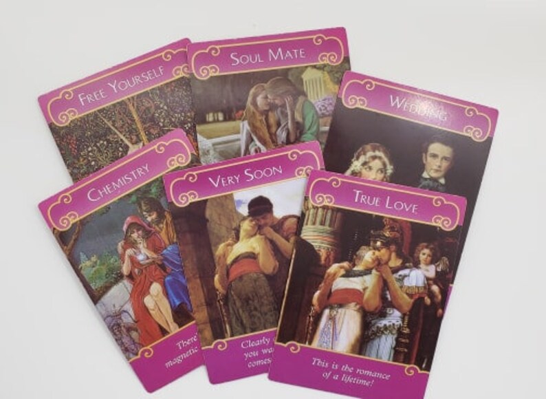 The Romance Angel Oracle Cards Deck Doreen Virtue Rare Out Etsy