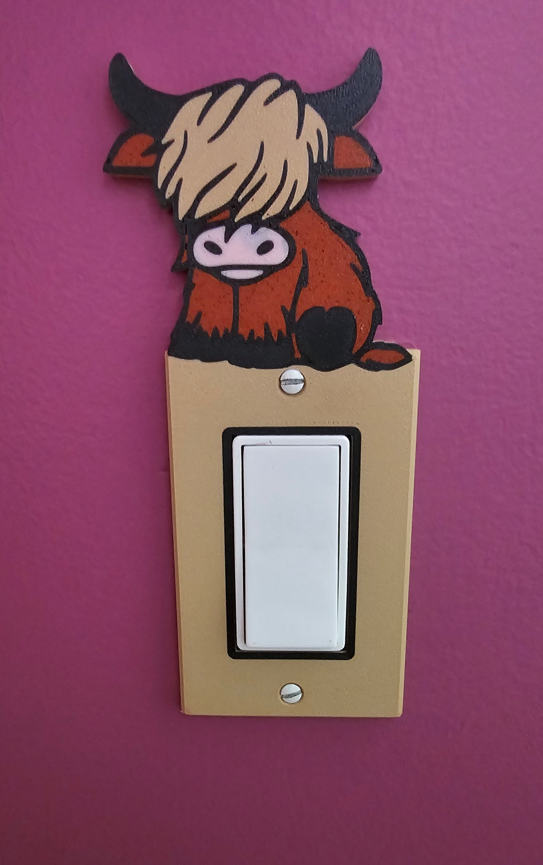 Baby Highland Cow Light Switch Plate - Etsy