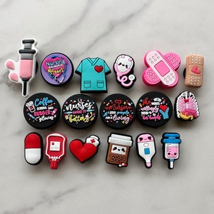 Croc Compatible Nurse Charms, Medical Field Charms for Crocs, Scrub ...