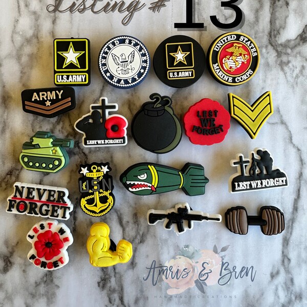 Military Charms - Etsy
