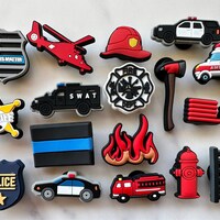 Firefighter Croc Charms - Etsy