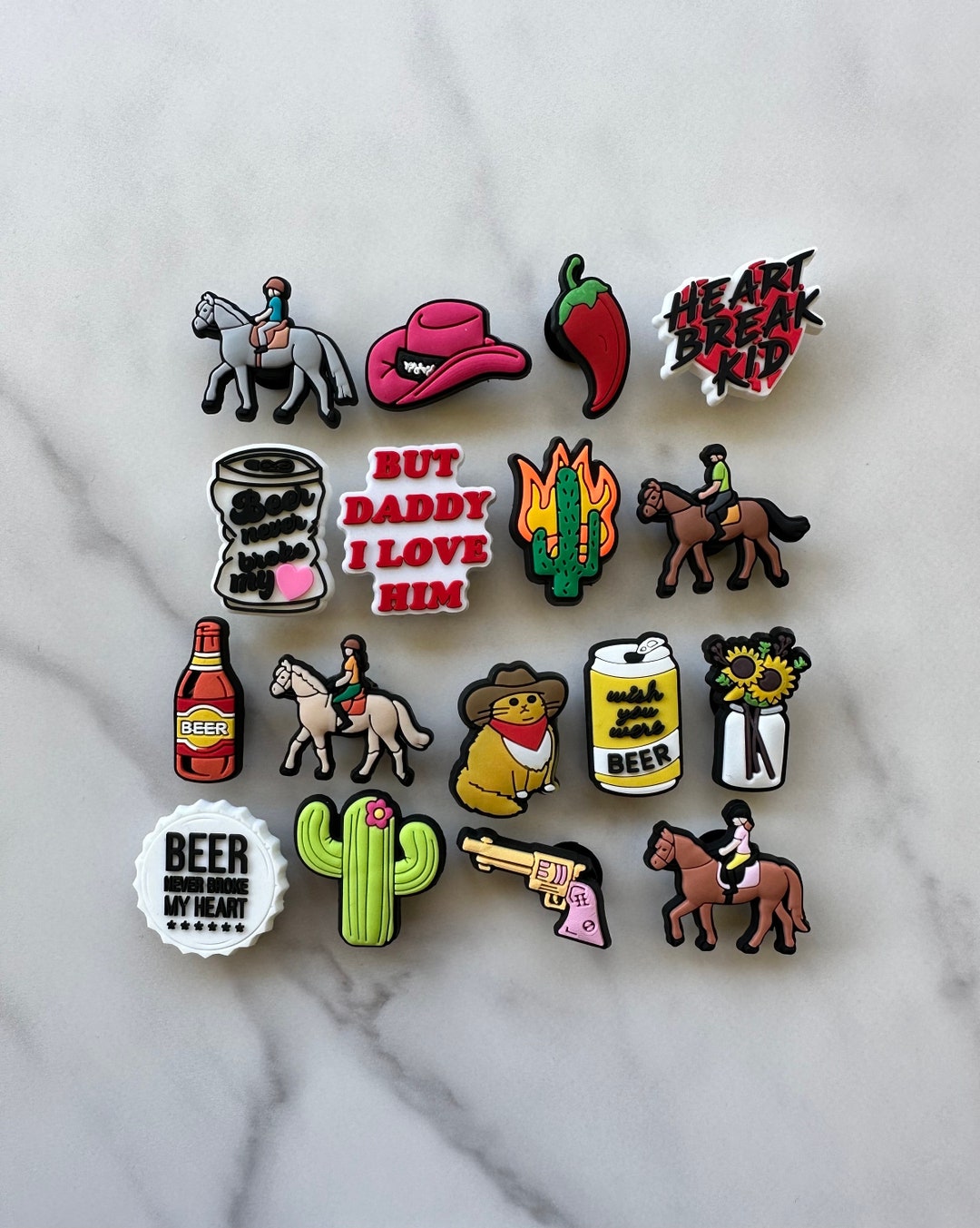 Equestrian Croc Compatible Shoe Charms, Popular Country Themed Charms ...