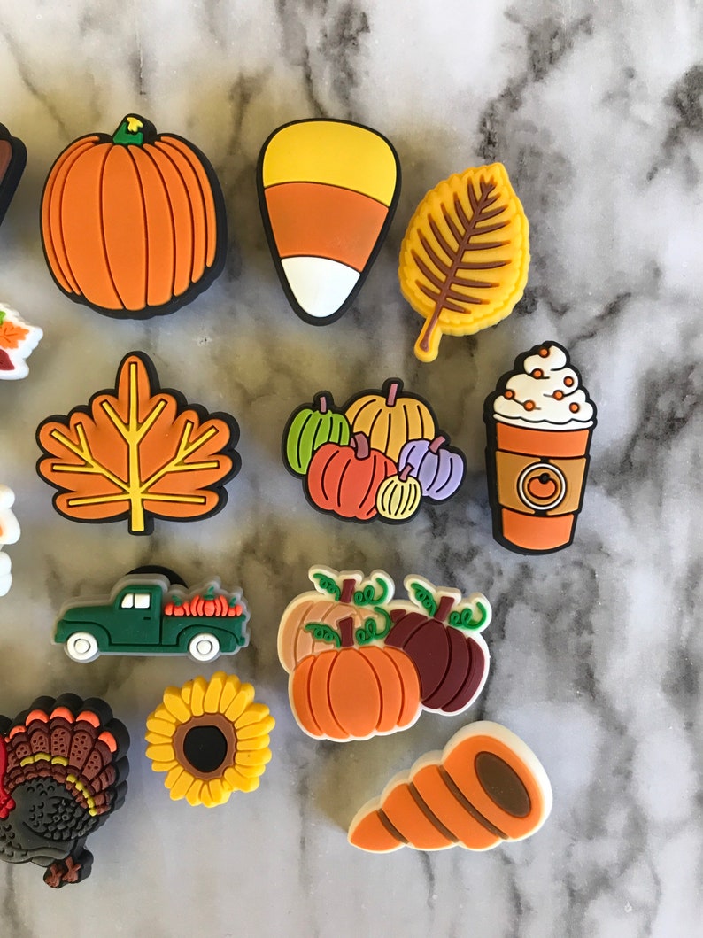 New Trending Fall Shoe Charms for Your Crocs Popular Autumn - Etsy