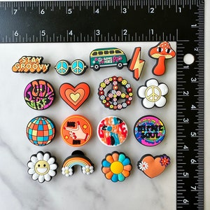 Croc Compatible Vintage Styled Shoe Charms for Your Crocs, Groovy ...