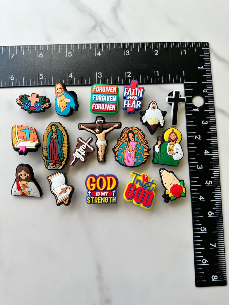 Catholic Charms for Crocs, Jesus Themed Shoe Charms, Christ Charms ...