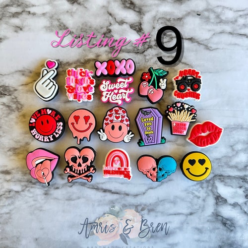 Croc Compatible Valentines Day Shoe Charms Love Charms for - Etsy