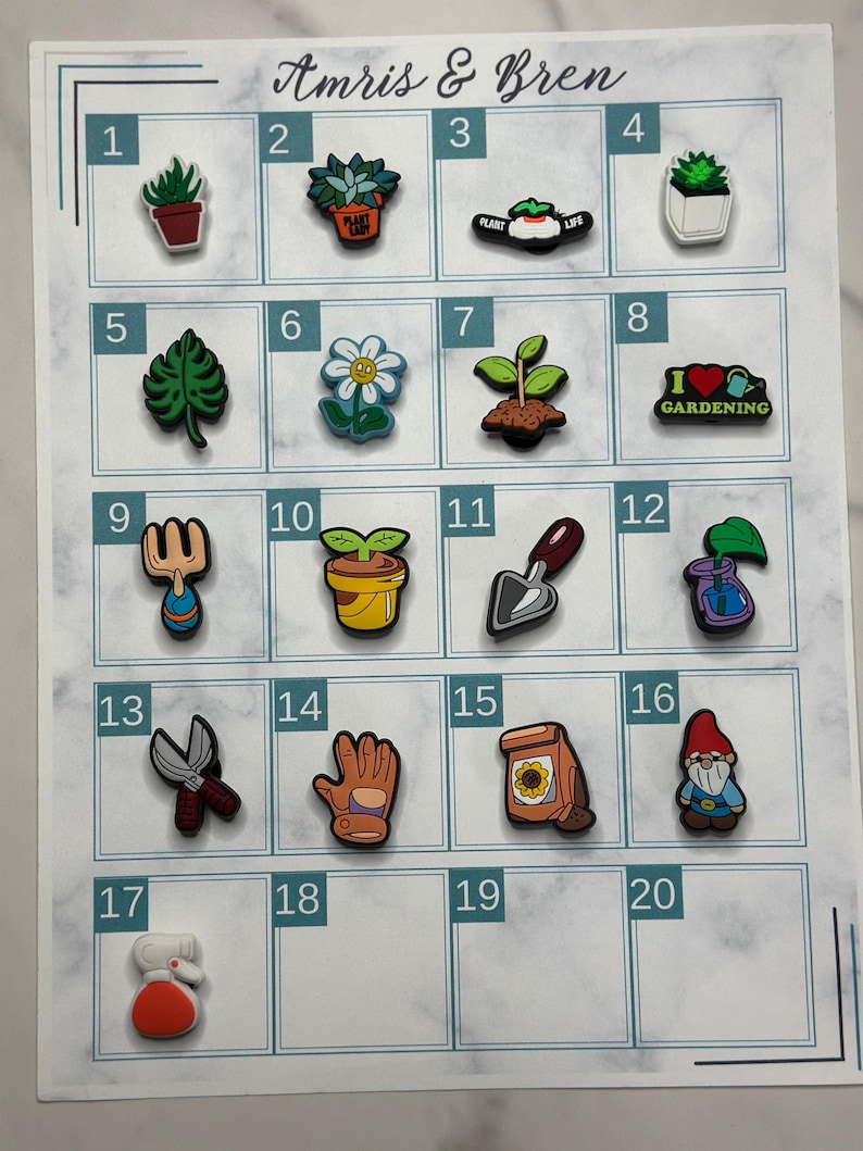 Plant Lover Charms for Crocs, Gardening Croc Compatible Shoe Charms ...