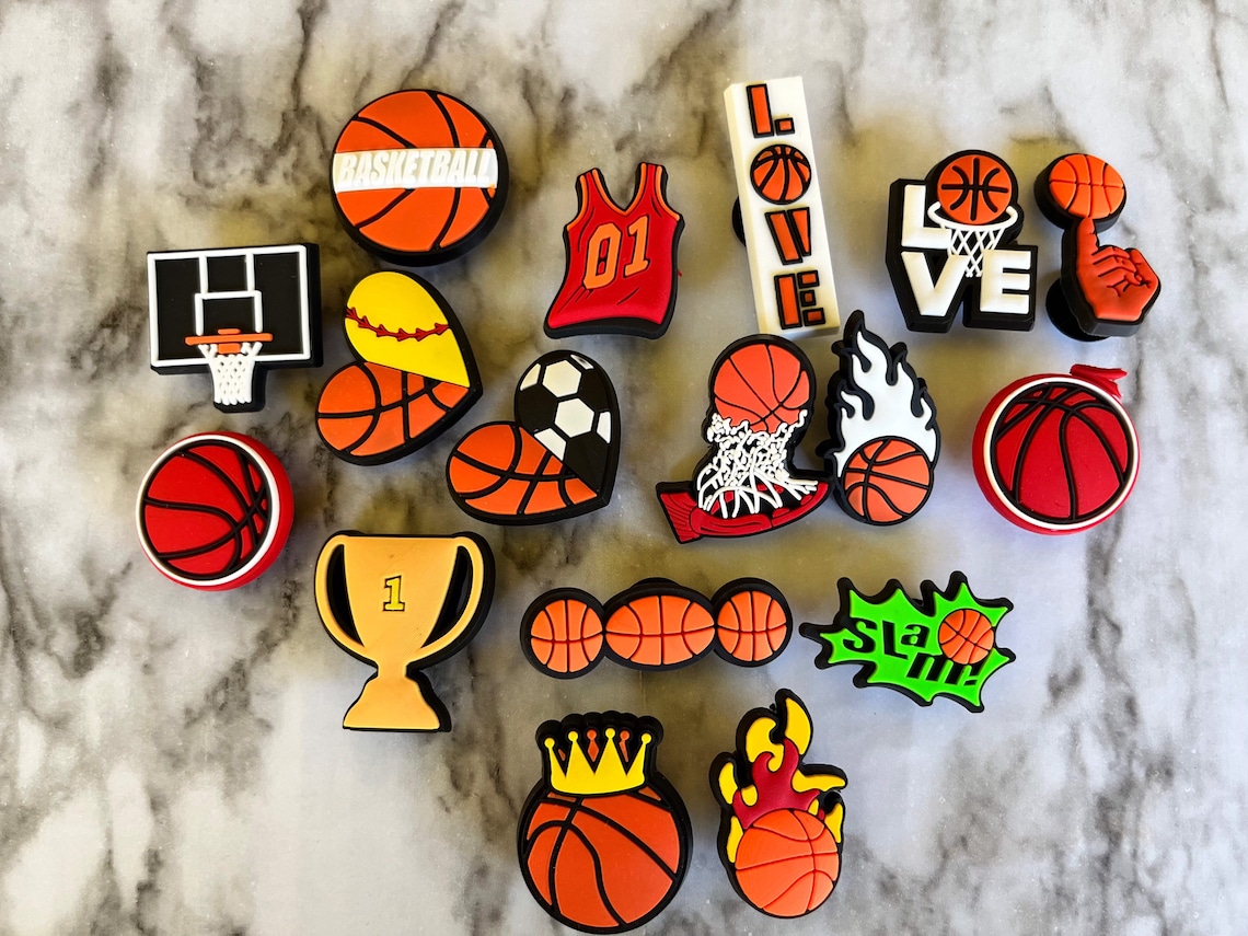 New Charms for Crocs Basketball Themed Shoe Charms - Etsy