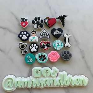 New Popular Vet Tech Shoe Charms for Your Crocs, Popular Veterinarian ...