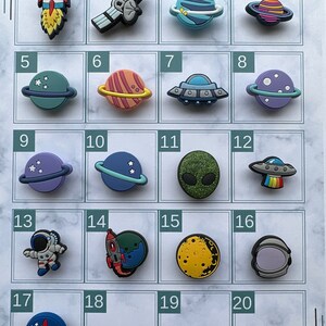 New Popular Outer Space Shoe Charms for Your Crocs, Planet Shoe Charms ...