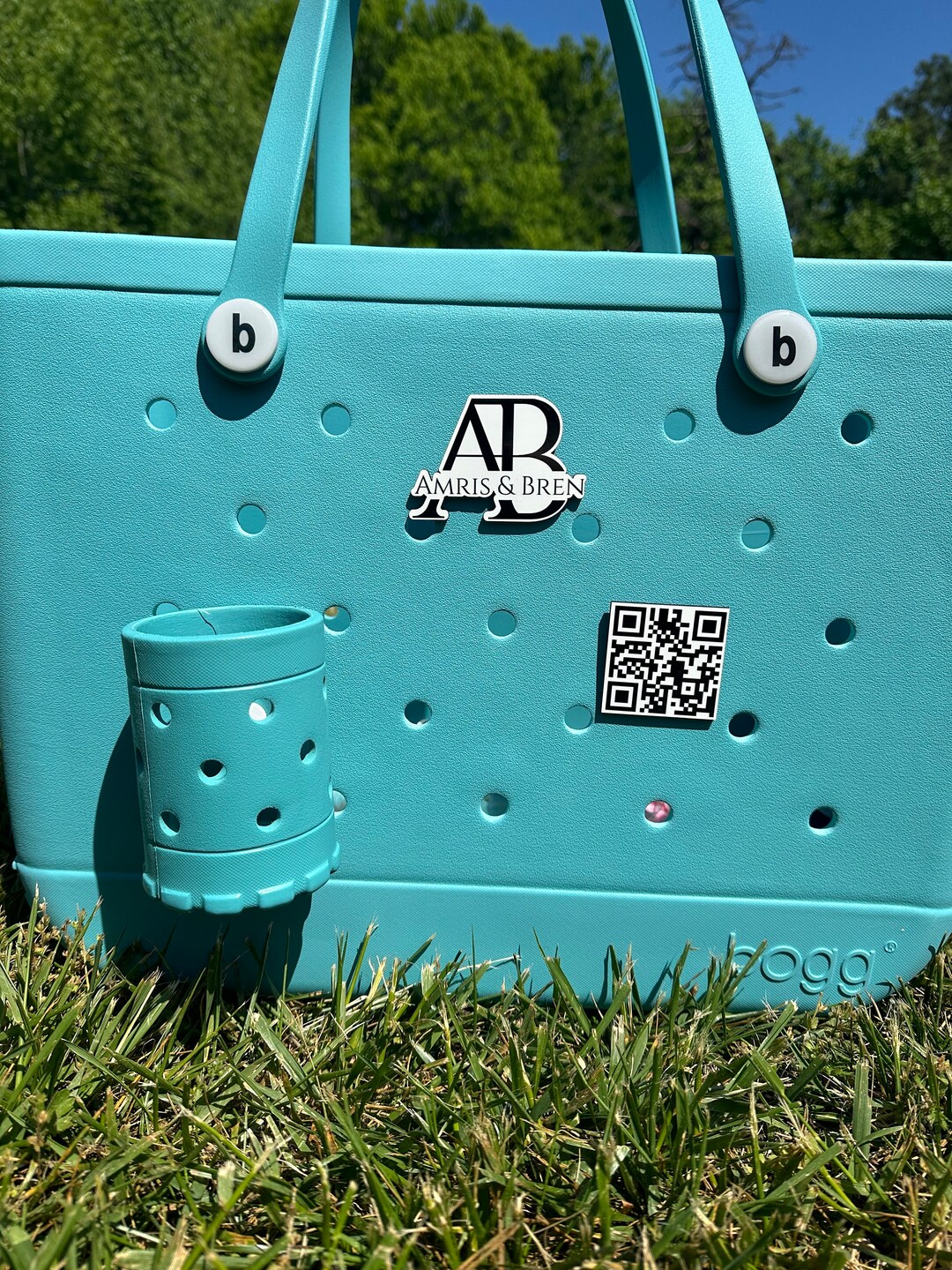 Custom Business Logo Charm for Bogg Bags, Business QR CODE Charm for ...