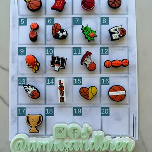New Charms for Crocs, Basketball Themed Shoe Charms, Basketball Lover ...