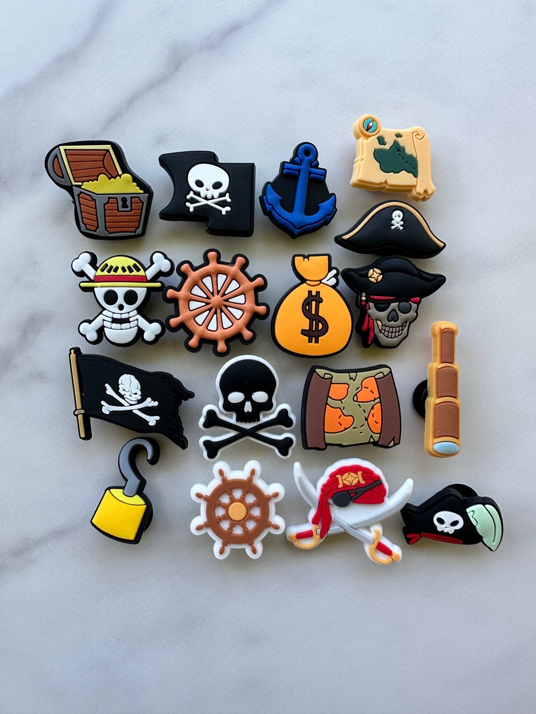 New Popular Pirate Themed Charms for Your Crocs, Trending Pirate Flag ...