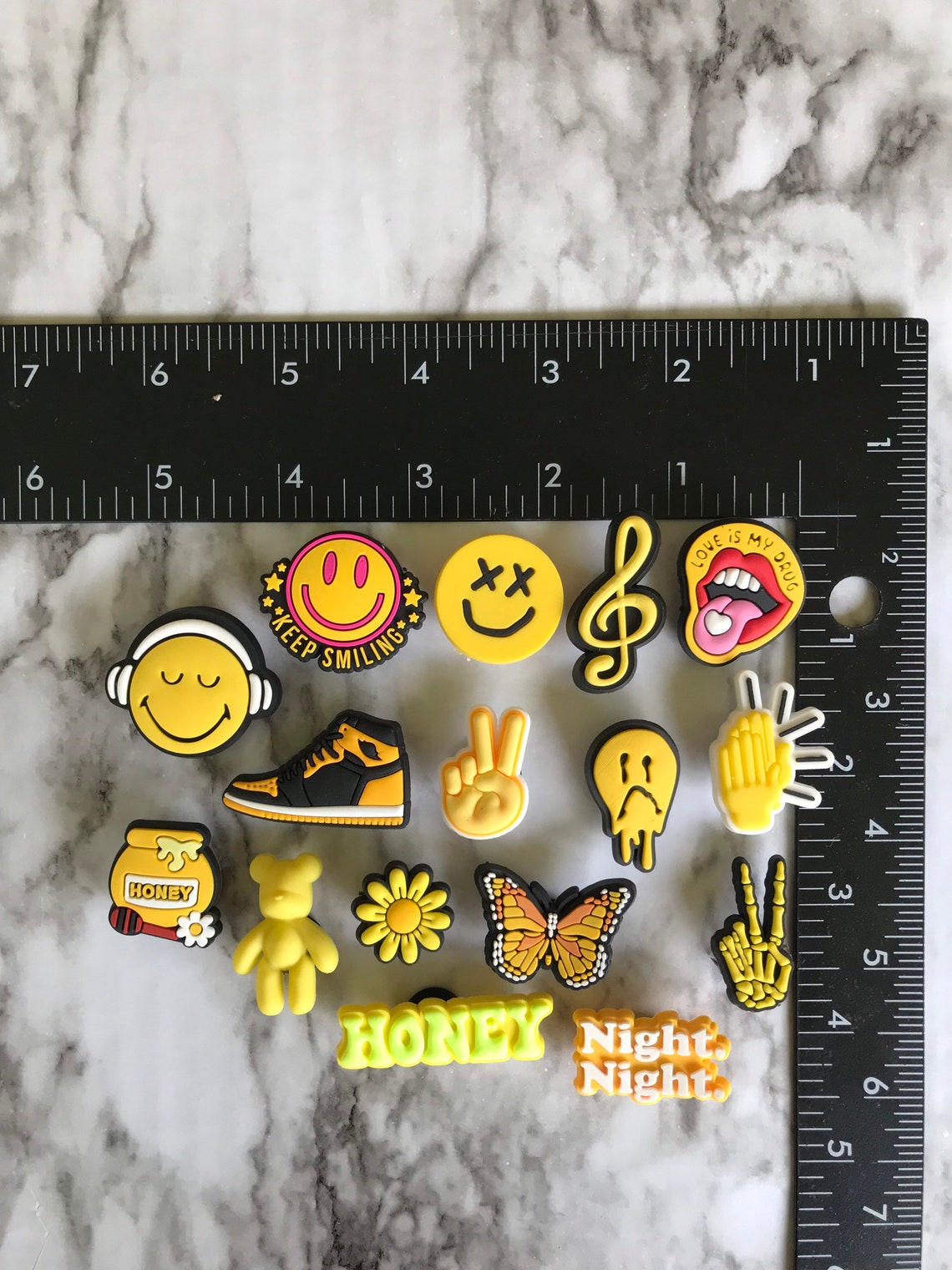New Popular Yellow Smiley Face Shoe Charms for Your Crocs - Etsy