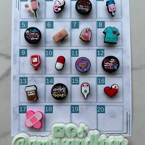 Croc Compatible Nurse Charms, Medical Field Charms for Crocs, Scrub ...
