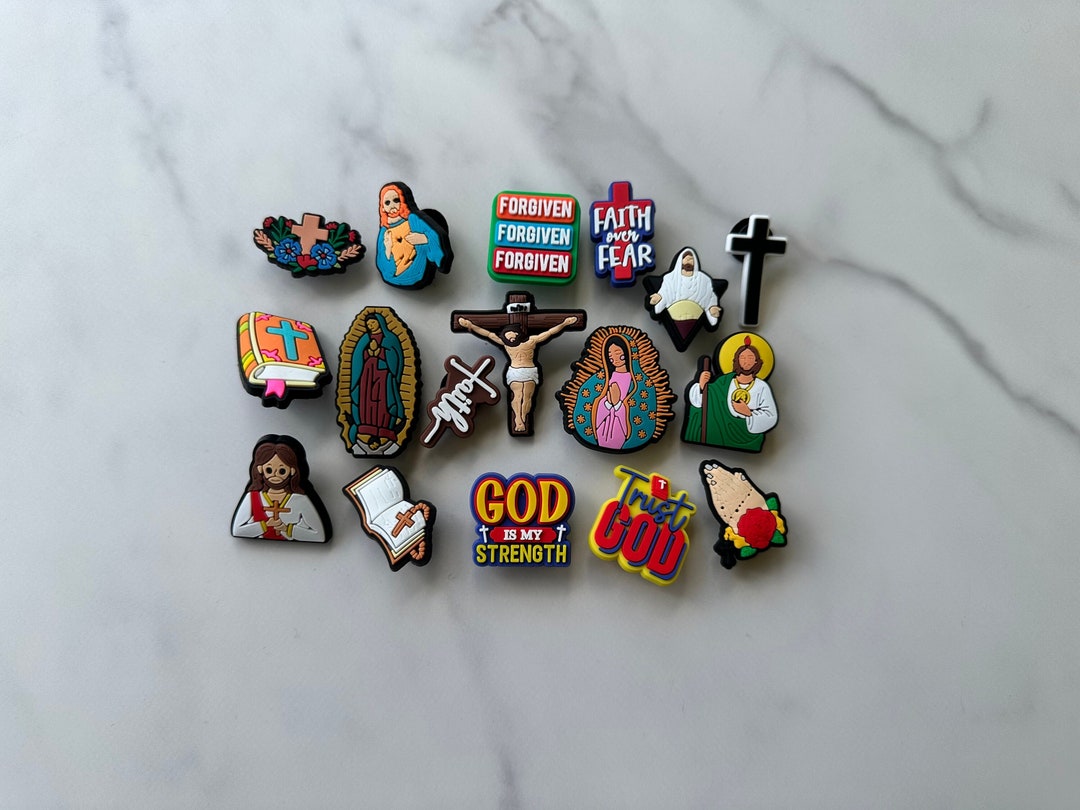 Catholic Charms for Crocs, Jesus Themed Shoe Charms, Christ Charms ...